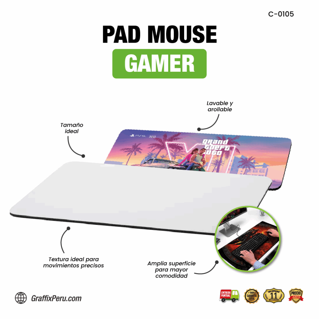 PAD MOUSE GAMER - Merchandising Perú