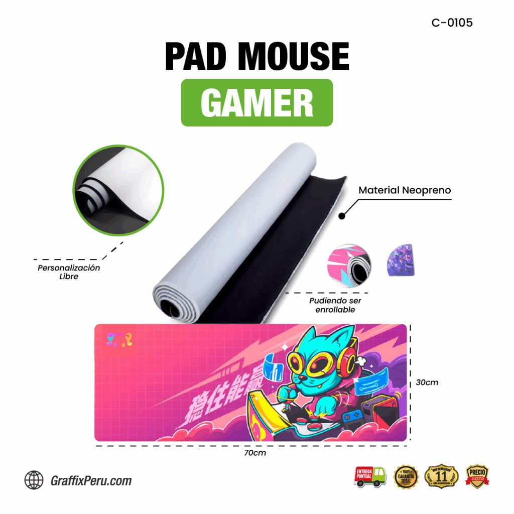 PAD MOUSE GAMER - Merchandising Perú